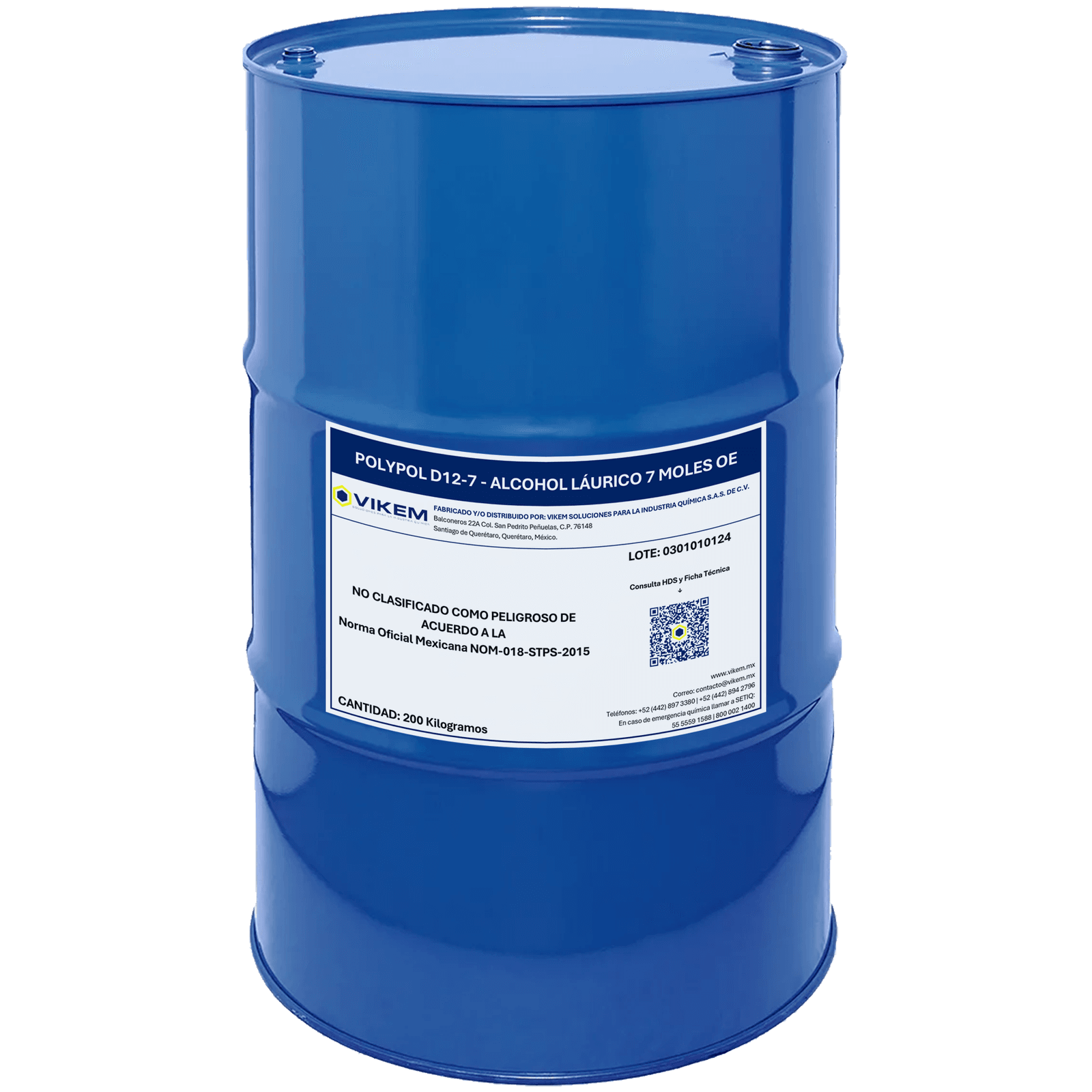 Polypol D12-7 - Alcohol láurico 7 moles OE - VIKEM