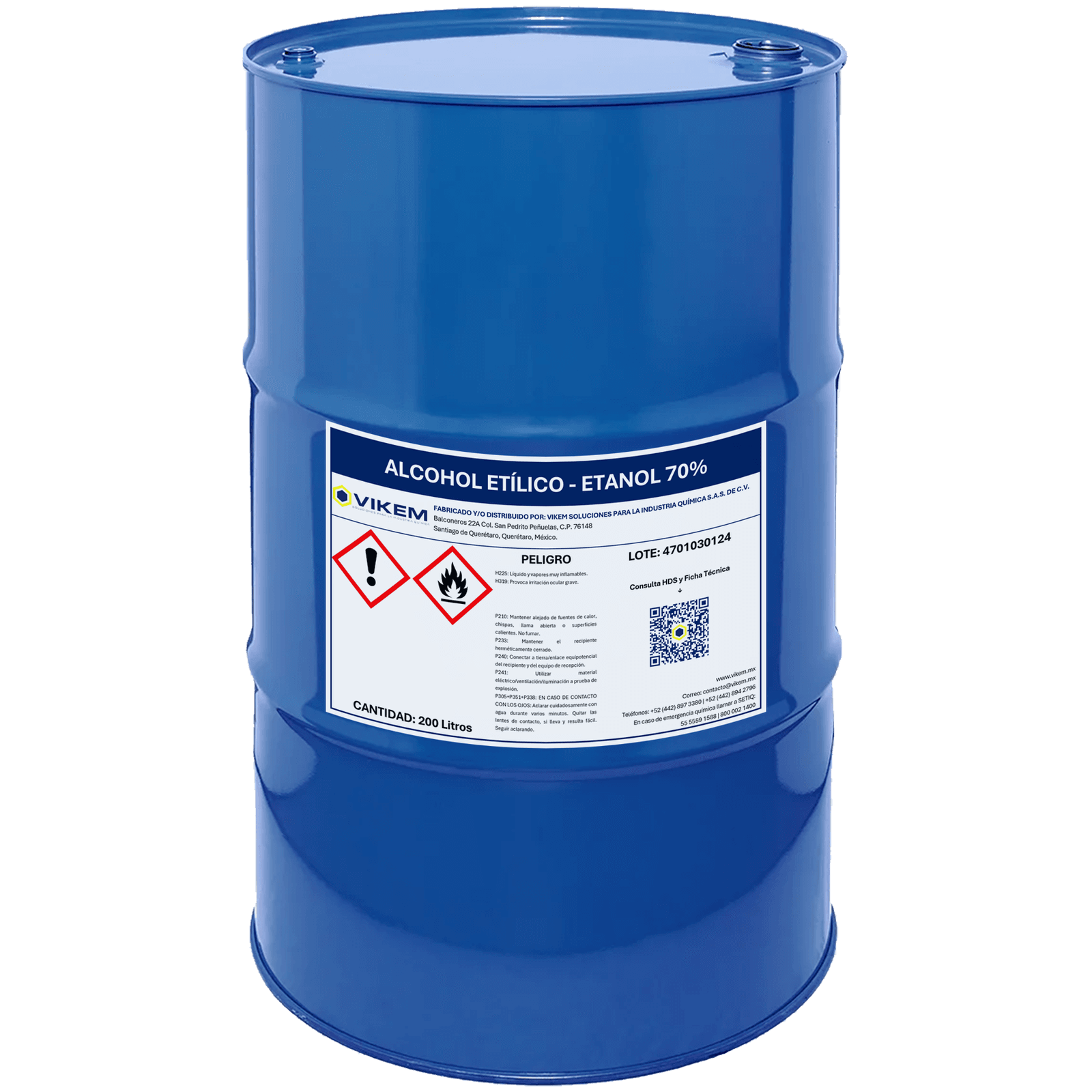 Alcohol Etílico - Etanol 70% - VIKEM